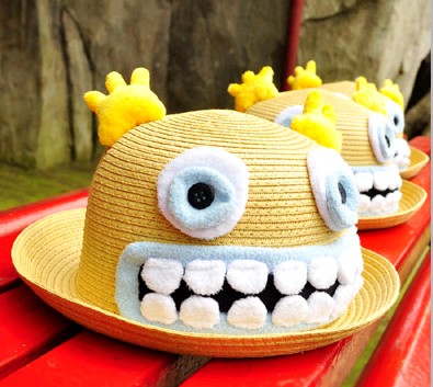 Funny Monster Handmade Straw Hat on Luulla